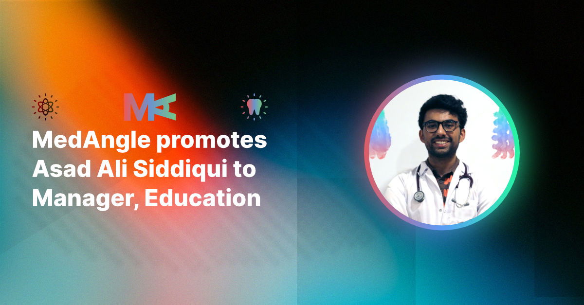 MedAngle promotes Asad Ali Siddiqui to Manager, Education
