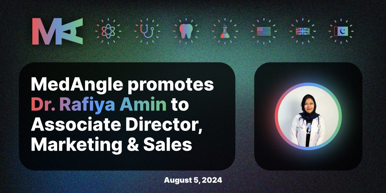 MedAngle promotes Dr. Rafiya Amin to Associate Director, Marketing ...